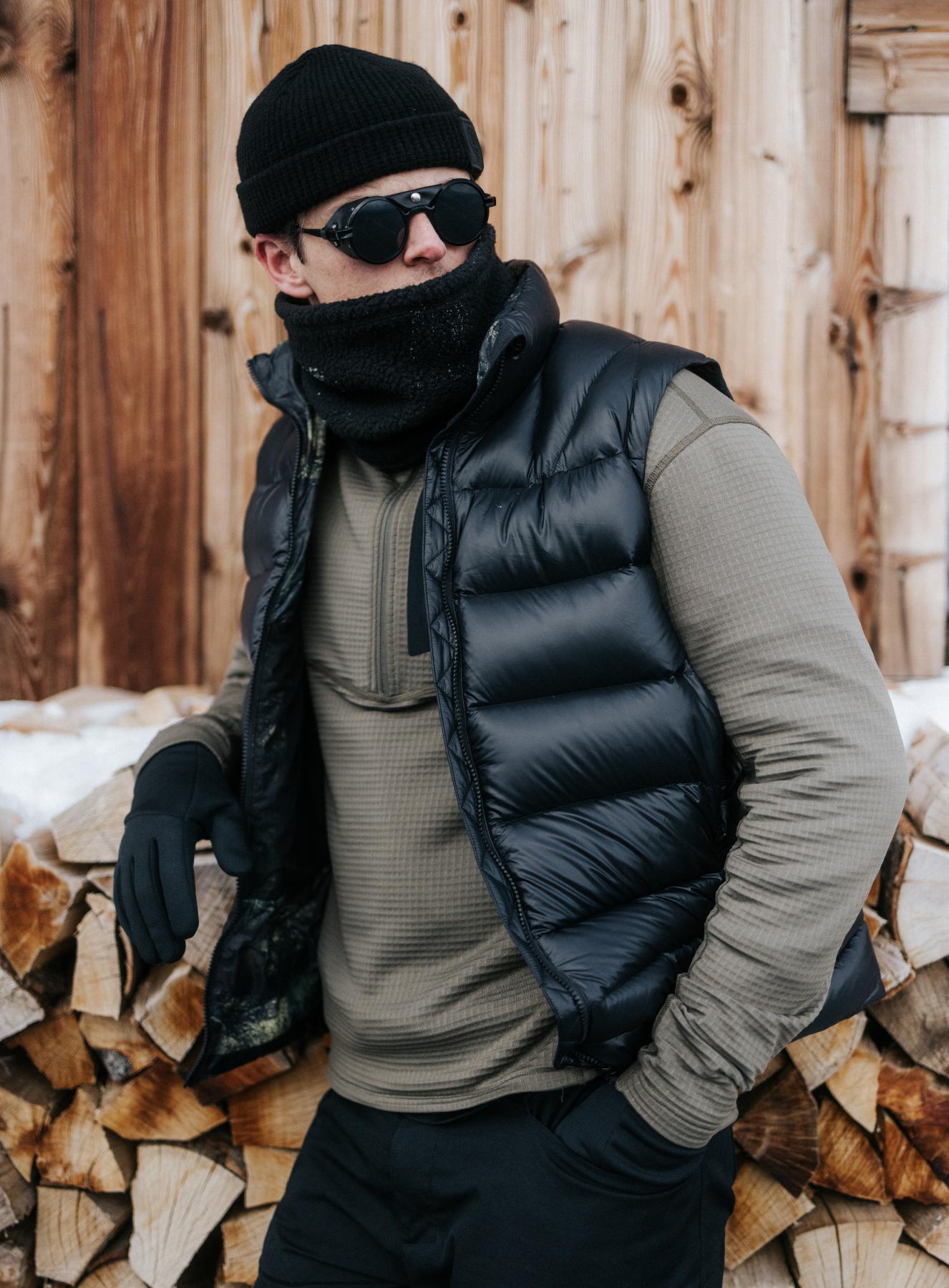 Bastion Gilet | Black Goose Down Insulated Gilet | ThruDark