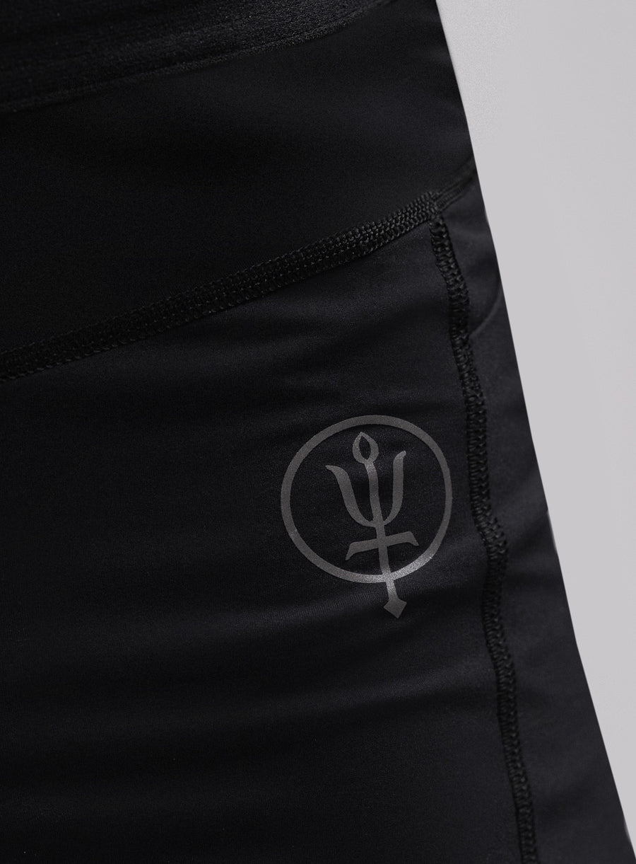 Force Running Tight Black Shorts 8.5" | Men's Compression | ThruDark